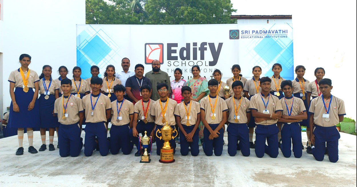 Champions of CBSE South Zone Athletics 2023-24 - Edify School Tirupati